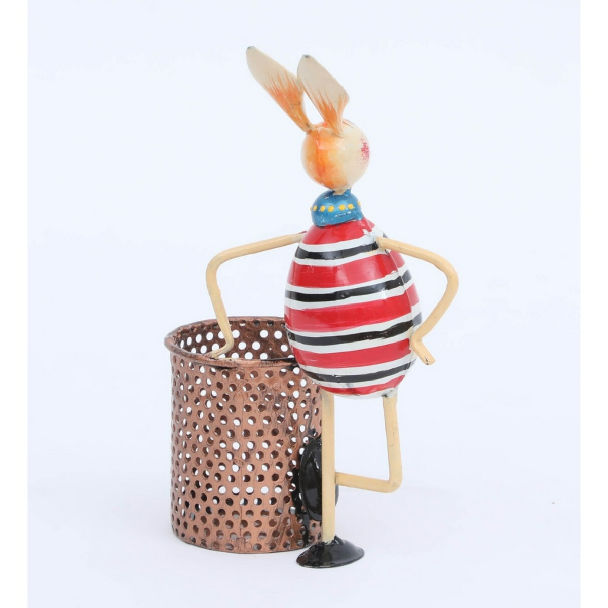 Artistic Multicolored Metal Rabbit Pen Stand – Homez Valley